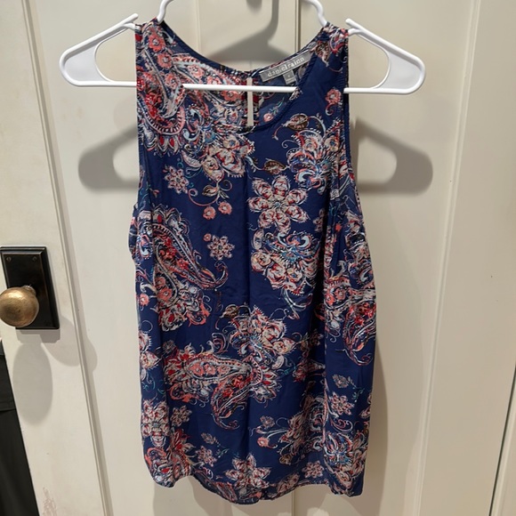 Daniel Rainn | Tops | Womens Danielrainn Blue Floral Tank | Poshmark